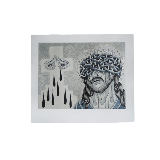 Untitled Eli Quinters Etching $300.00