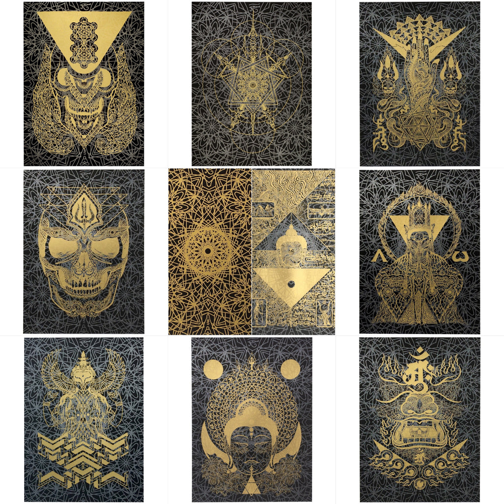 Aeons-Tulpa Ten Print Set Jondix Screen Print $350.00
